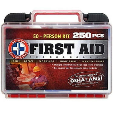 Be Smart Get Prepared First Aid Kit, 250 pc - Walmart.com