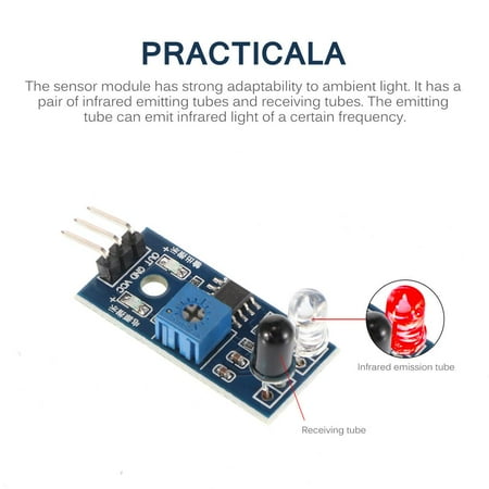 5pcs Infrared Obstacle Avoidance Sensor Module Adjustable Infrared Tube ...
