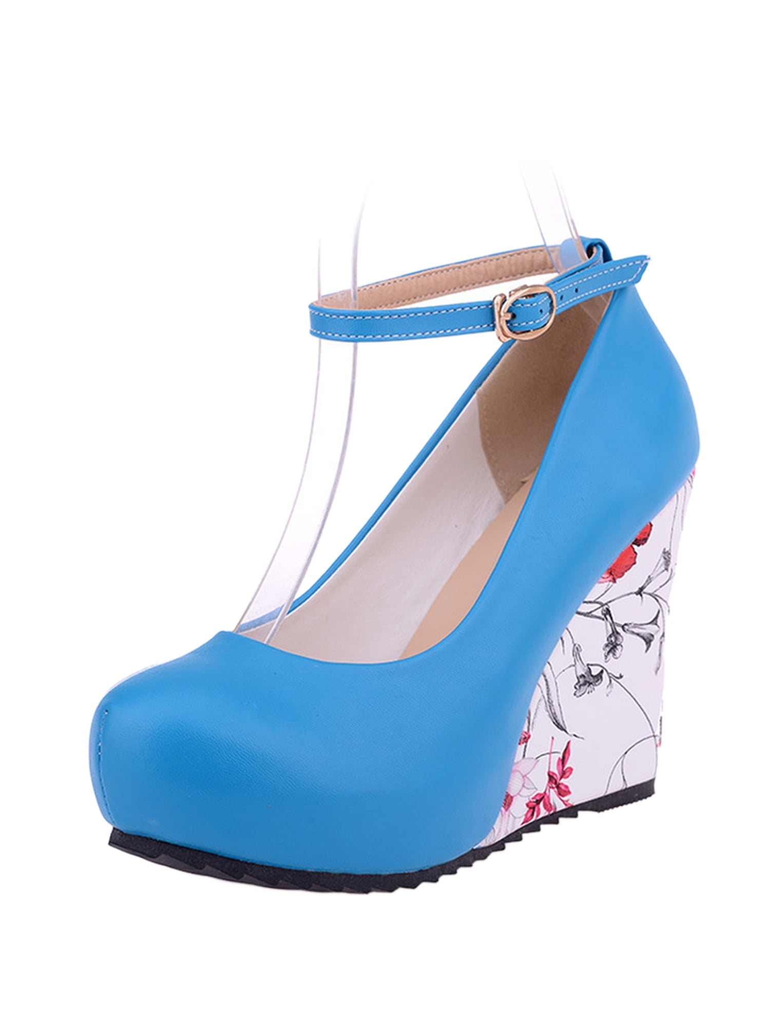 Light Blue Wedge Heels