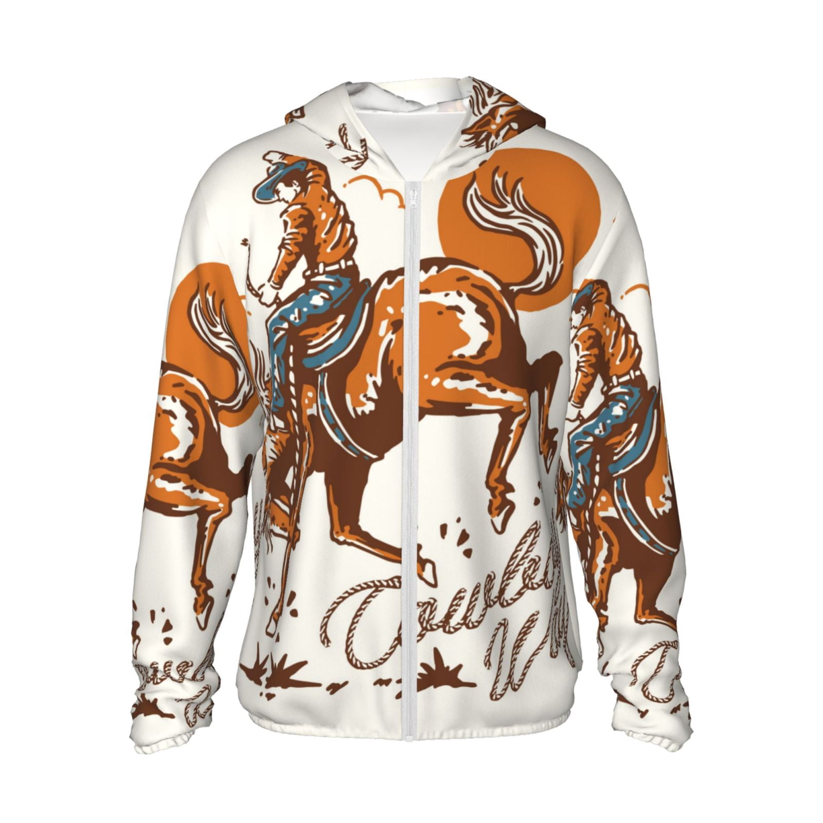 Fotbe Cowboy Riding Horse Chaqueta con Protección Solar UPF 50+ para ...