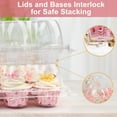 LotFancy Plastic Storage 24ct Mini Cupcake Carrier with Lids ...