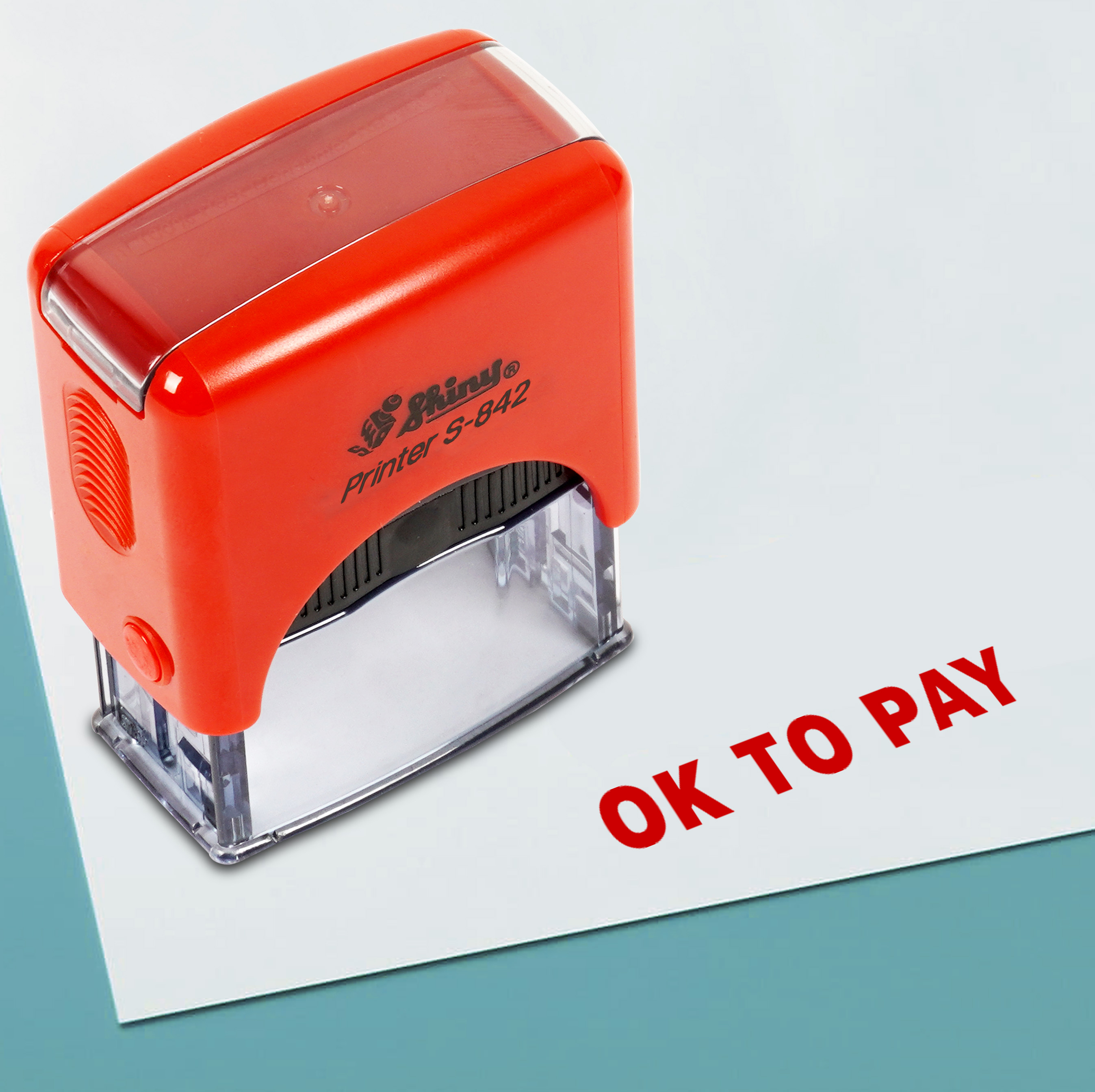 Printtoo Ok To Pay Self Inking Rubber Stamp Pre,Inked Office Stamp ...