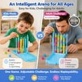 Mini Color Stack Challenge - Portable Brain Teaser Travel Game with 40 ...