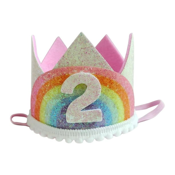 Lindo cumpleaños corona diadema decoración accesorios para el cabello ...