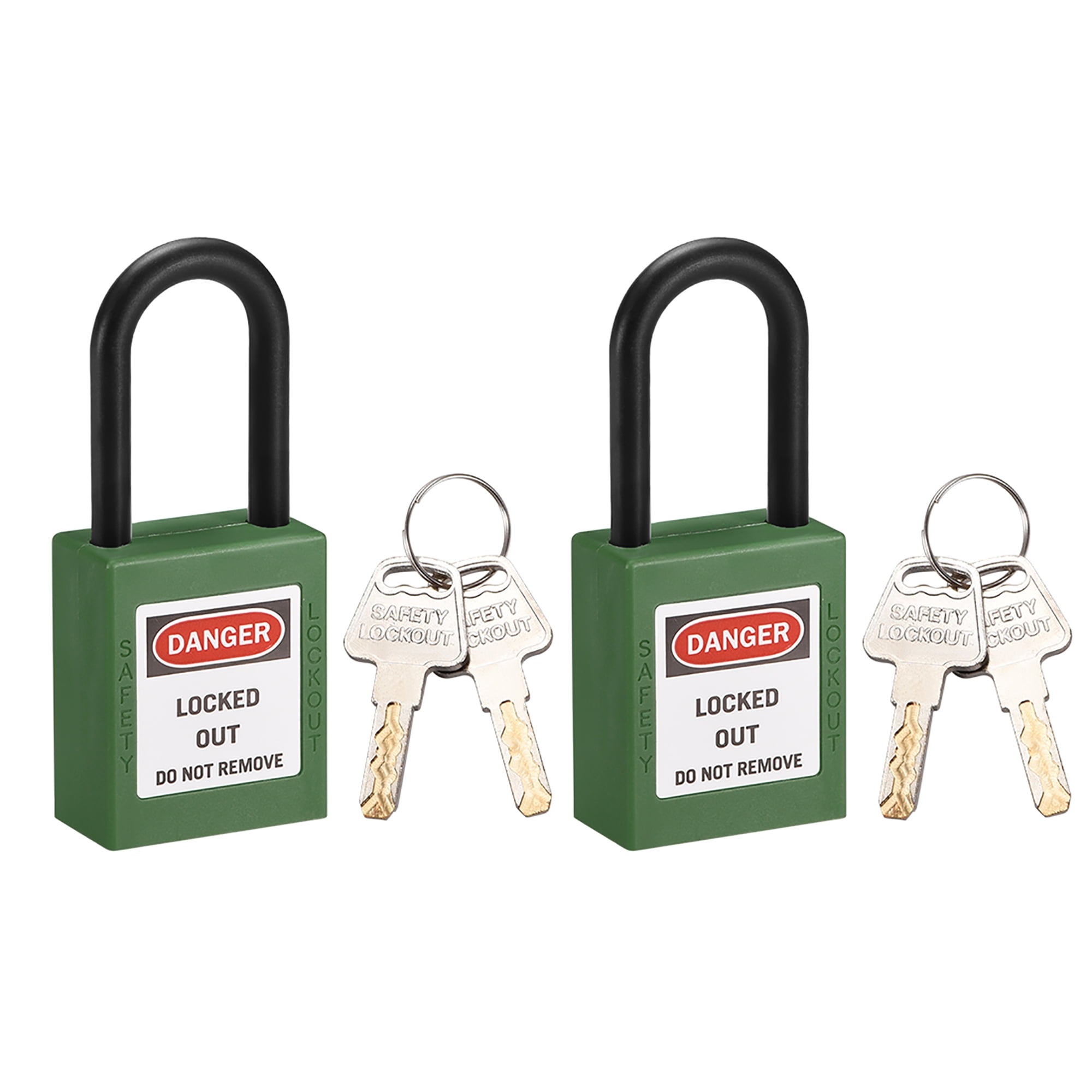 Lockout Tagout Locks,1-1/2 Inch Shackle Key Different Safety Padlock ...