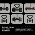 Jayflex Hyperbell Dumbbell Converter - Convert Dumbbells to Barbell Set ...