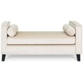 Best Choice Products Velvet Upholstered Accent Ottoman Bench For