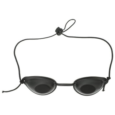 Super Sunnies Evo Flexible Tanning Bed Goggles Eye Protection UV Black ...