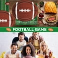 Football Oval Paper Plates Football Plates and Napkins Party ...