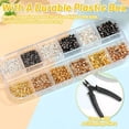 2200pcs Crimp Beads Set Crimp Tubes with Crimping Pliers Jewelry Making ...