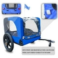 Foldable Pet Stroller, Dog Carriers Bicycle Trailer with Canopy and Mesh, Pet Dog Bike Trailer ...
