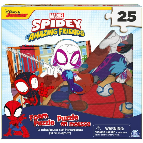 Marvel, 25-Piece Jigsaw Foam Spidey Puzzle, for Kids Ages 4 and up ...