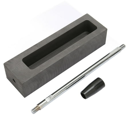 , Fused Silver 2.2lb Graphite Mould Long Handle High Heat Conductivity ...