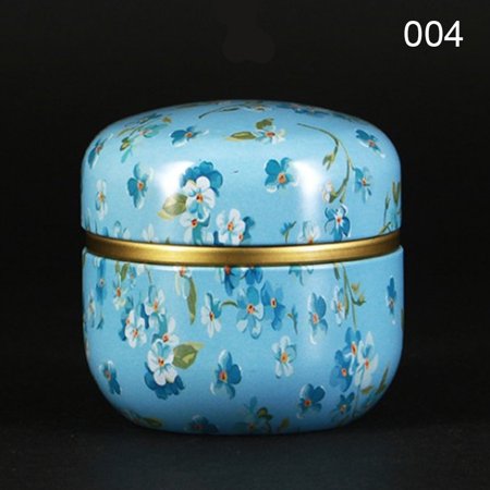 Multifunction Chinese Style Tea Caddies Round Metal Tea Box Jar with ...