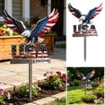 Diceymbol 4th of July Eagle Garden Stake Faith Family Freedom Slogan ...