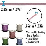 The Beadsmith Rexlace Flat Plastic Lacing – Latex Free, Non-Toxic ...