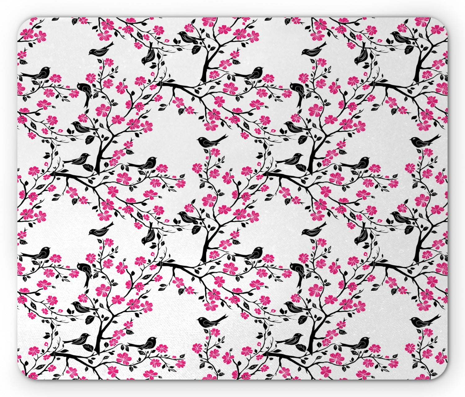 Cherry Blossom Mouse Pad, Sakura Tree with Flourishing Flowers and ...