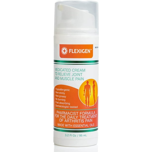 FLEXIGEN Topical Pain Relief Cream -Joint & Muscle Recovery Formula for ...