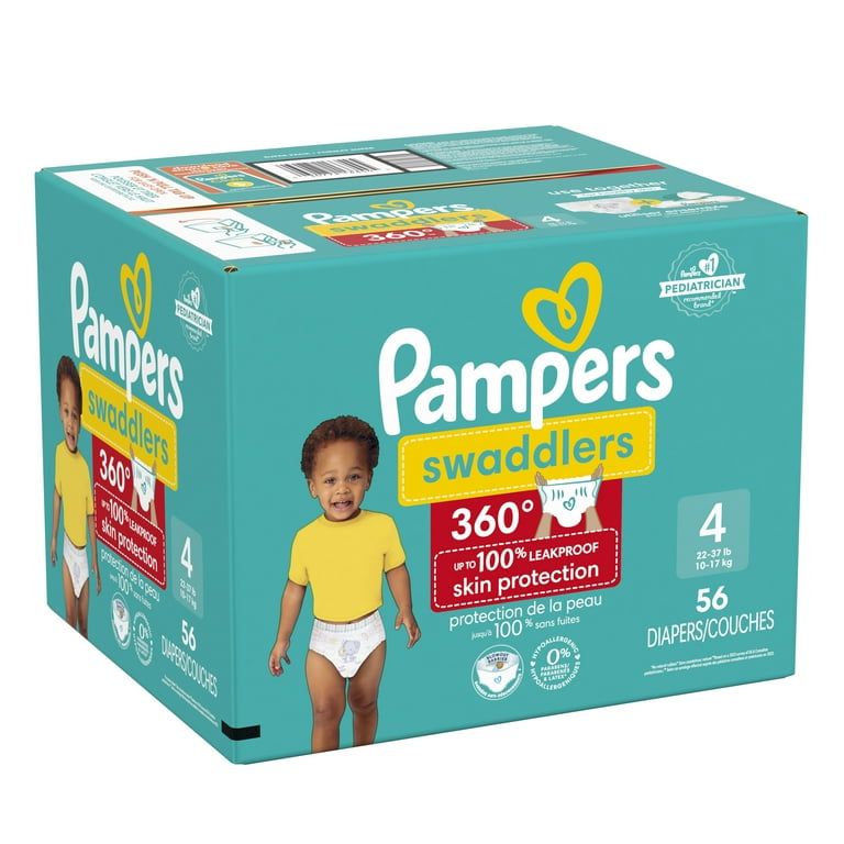 Pampers Swaddlers 360 Pull On Baby Diapers Size 4 56 Count Select for More Options