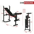 TARESNESS Olympic Weight Bench with Adjustable Multi-Functional Workout ...