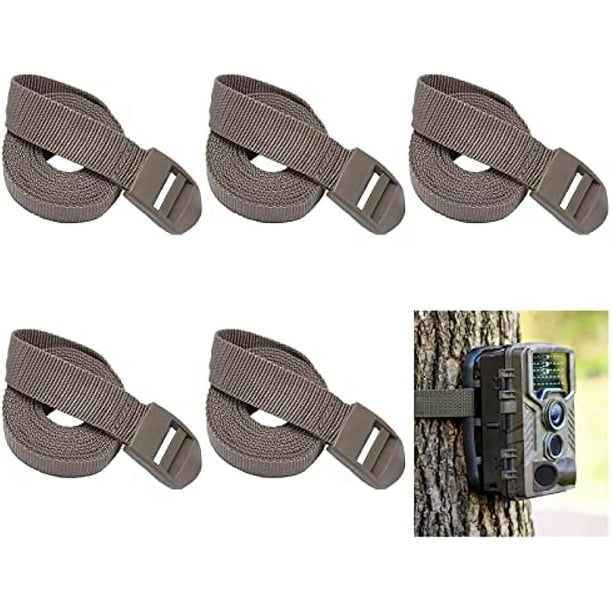 5Pcs Trail Camera Straps Flat Webbing Bands with Plastic Buckle ...