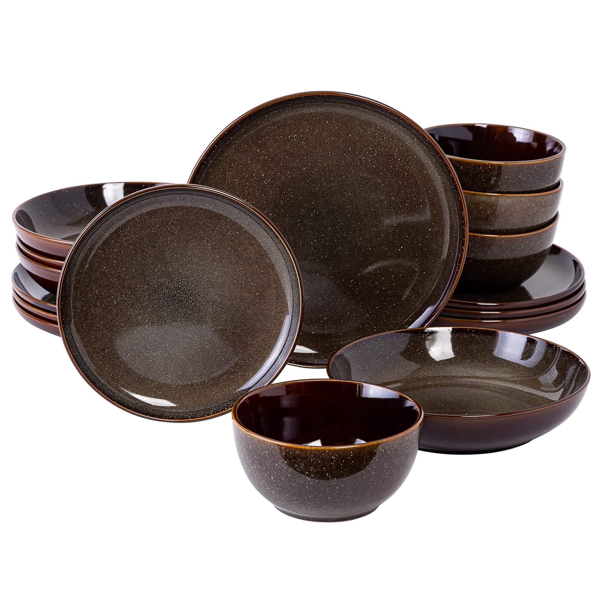Click here for Gibson Elite Edwina Double Bowl Dinnerware Set dar... prices