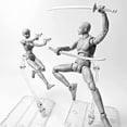 Action Figures Body-Kun DX & Body-Chan DX PVC Model SHF(Grey Color ...