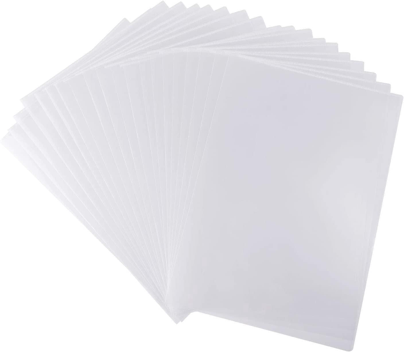 60 Pcs A4 Clear Plastic File Folders A4 Cut Flush Wallets | Walmart en ...