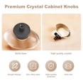 16 Pack Glcabinet Knobs And Pulls Oval Crystal For Dresser Drawers ...