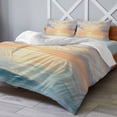 4 Piece Duvet Cover Set Queen, Sunset Sky Sea Bird Soft Breathable ...