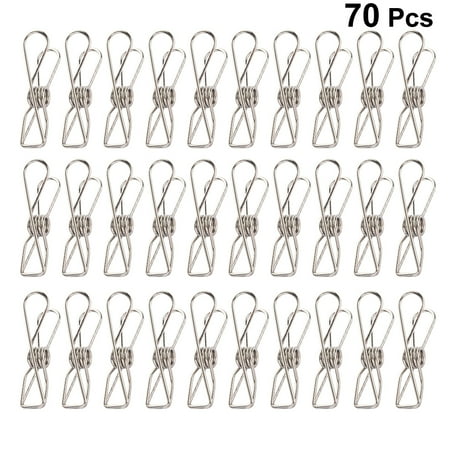 solid metal wire clip 70 Pcs Stainless Steel Wire Clips Multi-purpose ...