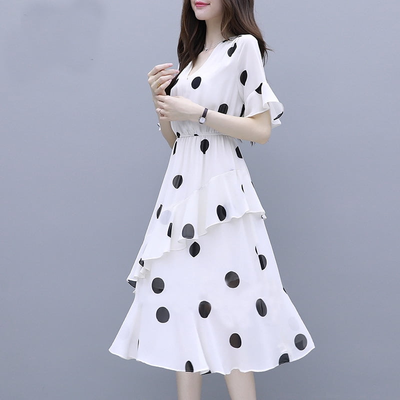 Click here for Kojooin Women Short Sleeves Dress Fashion Simple P... prices