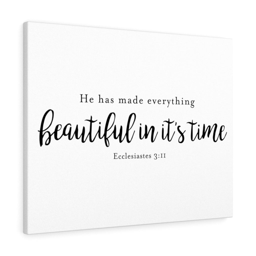 Scripture Walls Beautiful In It's Time Ecclesiastes 3:11 Christian Wall ...