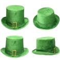 Aellinatey Porkpie Hat Green Top Hat Leprechaun Panama Hat Headwear ...