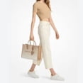 Michael Kors Women's Mirella Medium Ombré Logo Tote Bag (Camel ...