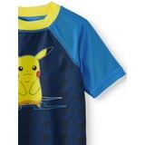 Short Sleeve Pikachu Rash Guard (Little Boys) - Walmart.com