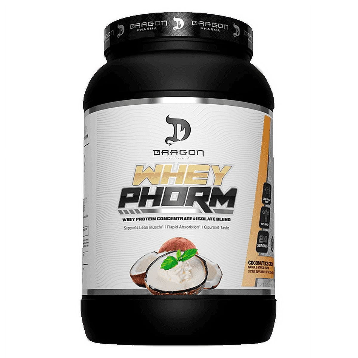 Proteina Dragon Pharma Whey Phorm 5lbs Coconut Ice Cream DRAGON PHARMA ...