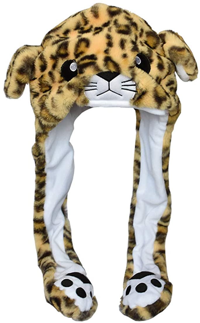 Kids Adults Plush Hat Ear Moving Ear Flap Hat With Paw - Walmart.com