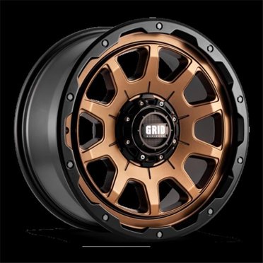117955R1 17 x 9 in. GD10 Wheel with Black Lip, Gloss Bronze - Walmart.com