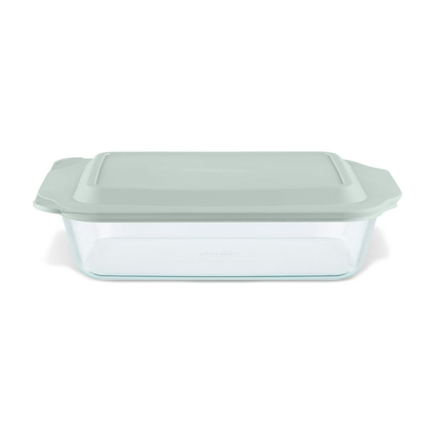 Pyrex® Deep 7 x 11" Rectangle Glass Baking Dish with Sage Green Lid ...