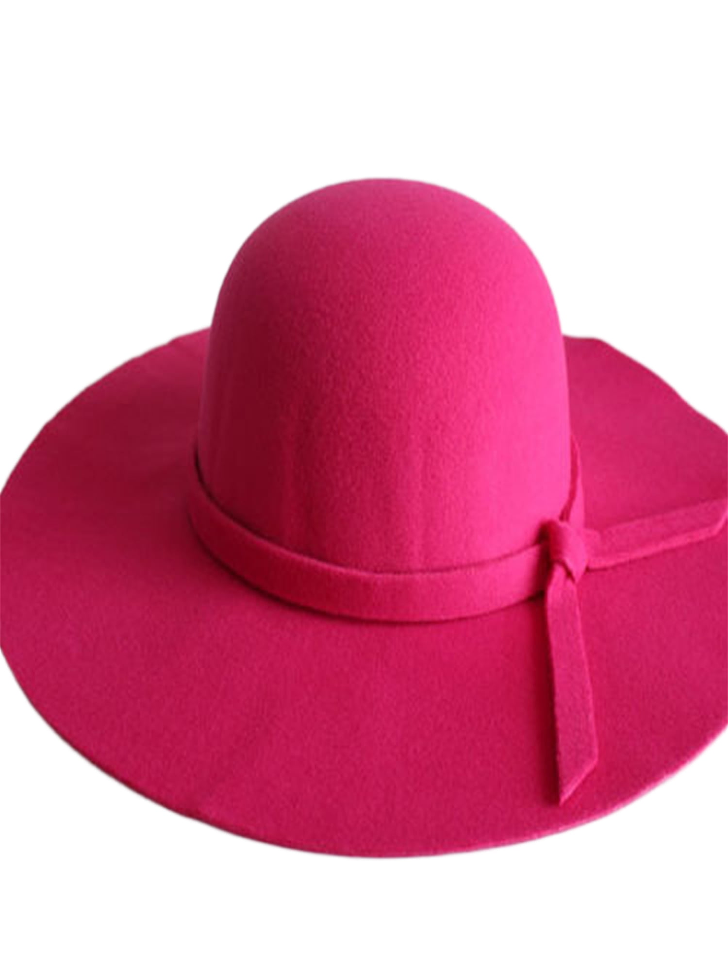 Gureui Women Foldable Retro Floppy Fedora Hat,Wide Brimmed Dome Hat ...