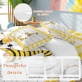 Bees Kind Gnome Queen Size 4 piece Duvet Cover Set,3 Comfort Bedding ...