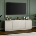 Evelyn&Zoe Presque Rectangular TV Stand for TV's up to 75", Alder White ...