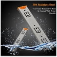 6" 20" Stainless Steel Drawer Slides Soft Close Drawer Track Rail ...