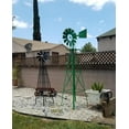 SalonMore 8Ft Tall Windmill Weather Resistan Ornamental Wind Wheel ...