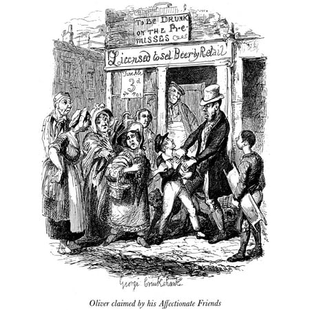 Dickens: Oliver Twist, 1838. 'Oliver Claimed By His Affectionate ...
