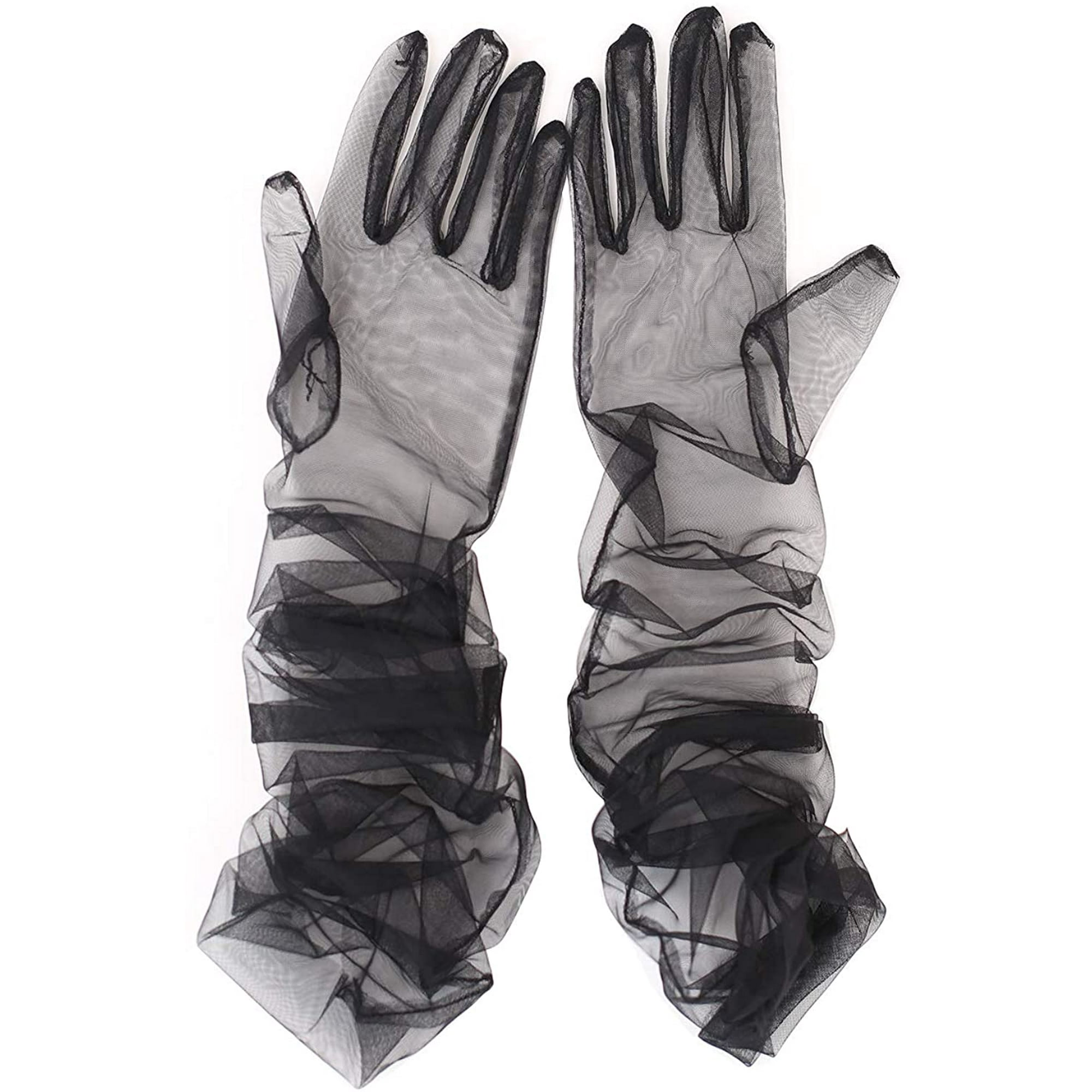 Click here for Bamaia Womens Tulle Long Wedding Bridal Gloves Lon... prices