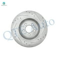 Rear Drilled Slotted Disc Brake Rotors For 2006-2021 Dodge Charger ...