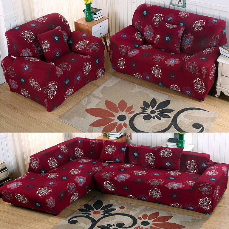 Red Flowered Sofas | Cabinets Matttroy