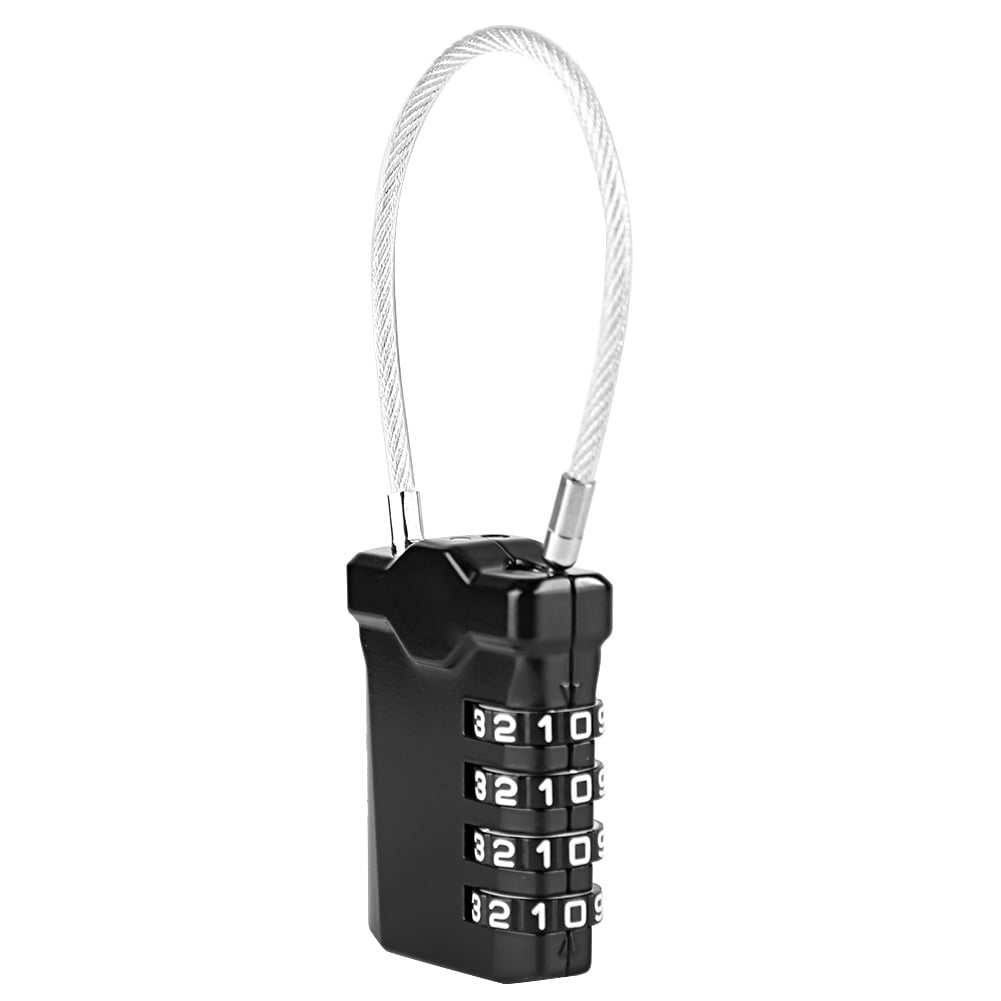 Candado con código, aceptado por la TSA, reiniciable, de 4 dígitos ...